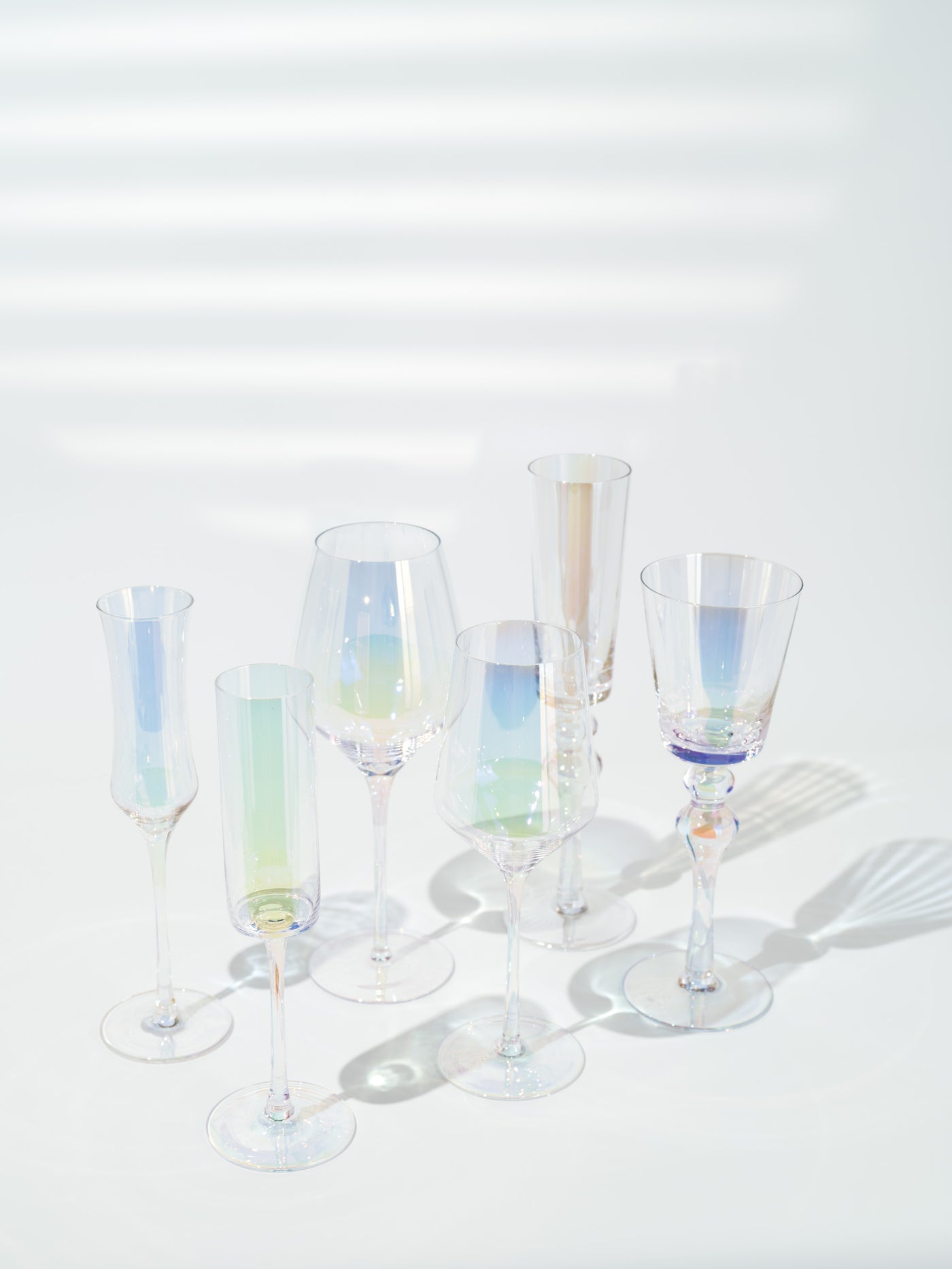 Iridescent Glasses, Set of 6